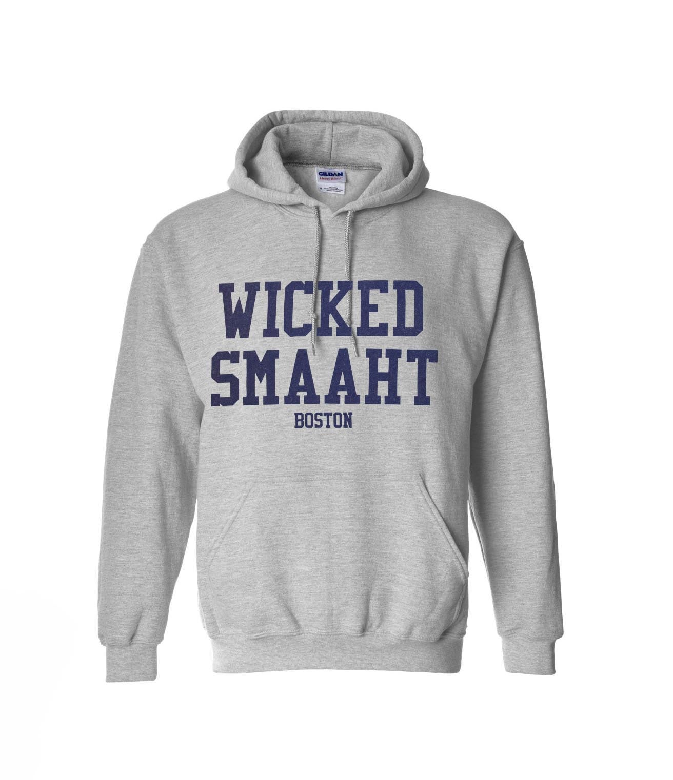 WICKED SMAAHT HOODIE GRAY | BOSTON FAN STOP