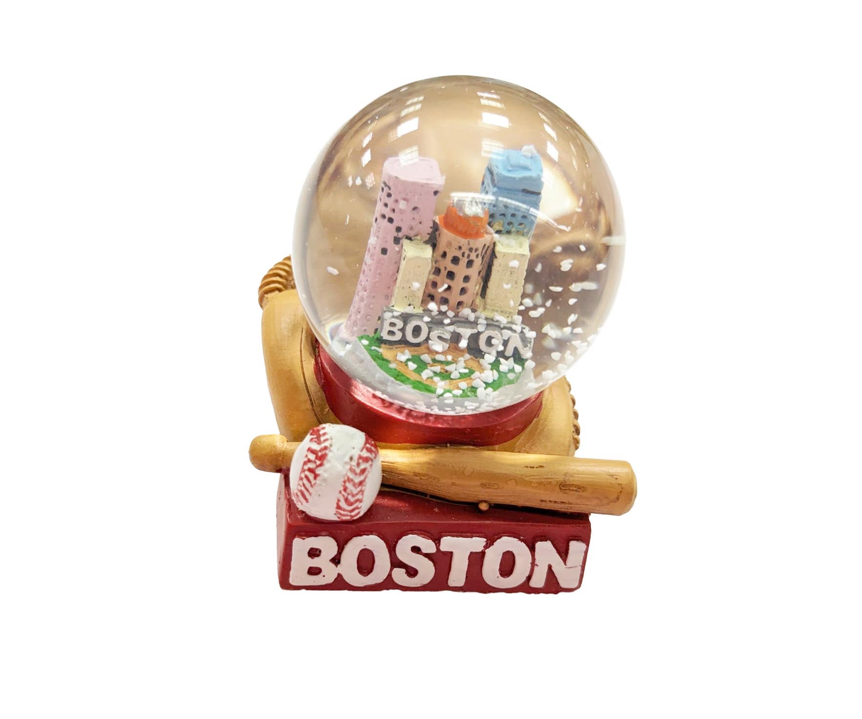 BASEBALL MINI SNOWGLOBE | BOSTON FAN STOP